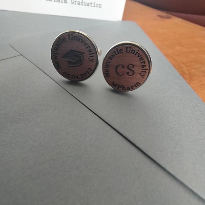 Graduation Cufflinks, Graduation Gift, Personalised Cufflinks ...