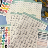 Full Color Coding Budget Label Planner Stickers for Erin Condren, Happy ...