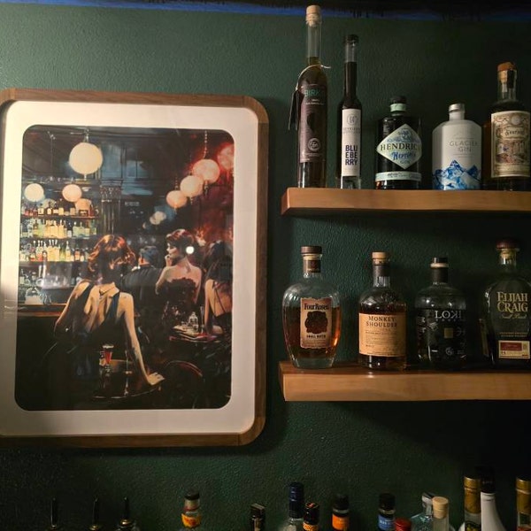 Prohibition Speakeasy Wall Art 1920s Bourbon Room Artwork Martini ...