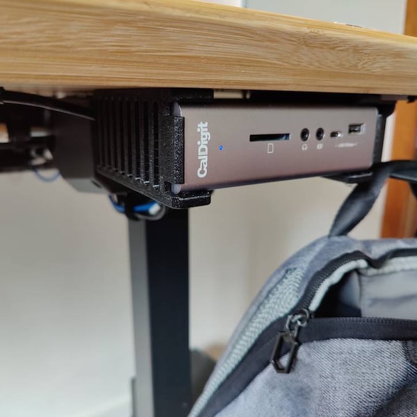 Under Desk or Wall Mount for Caldigit TS3 Plus Dock With Mounting ...