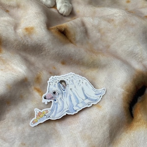 Spooky Ghost Hedgehog Sticker - Etsy