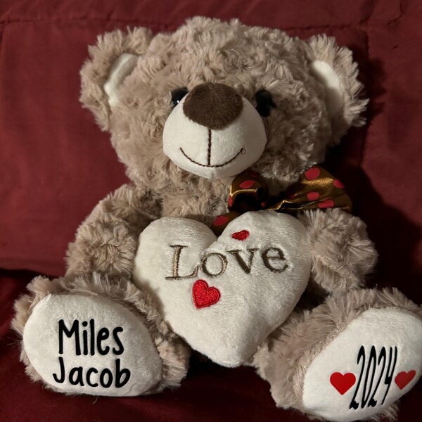 Personalized Teddy Bears-stuffed Bear-my First Teddy Bear-birthday Gift ...