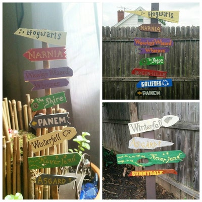 Signpost for Fairy Gardens OOAK Handmade - Etsy