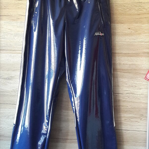 Sporty 4-way Stretch Vinyl Track Pants - Etsy