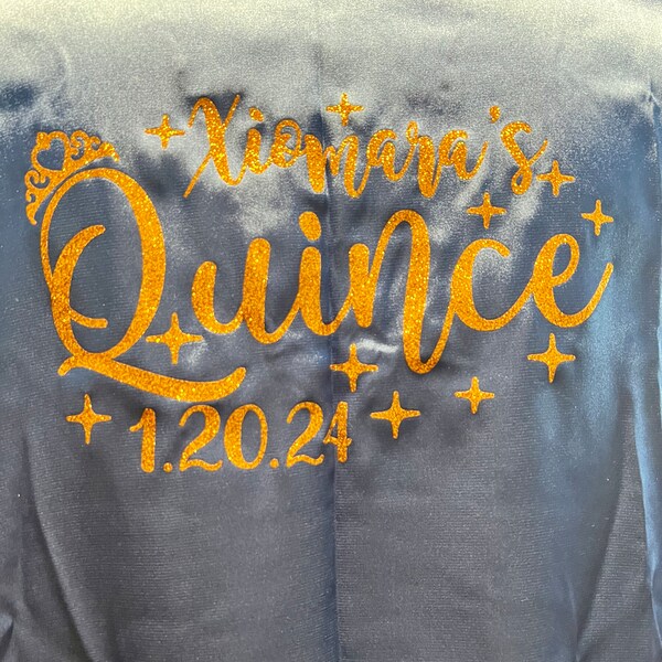 Includes FREE Front Personalization, Mis Quince Satin Robes, Getting ...