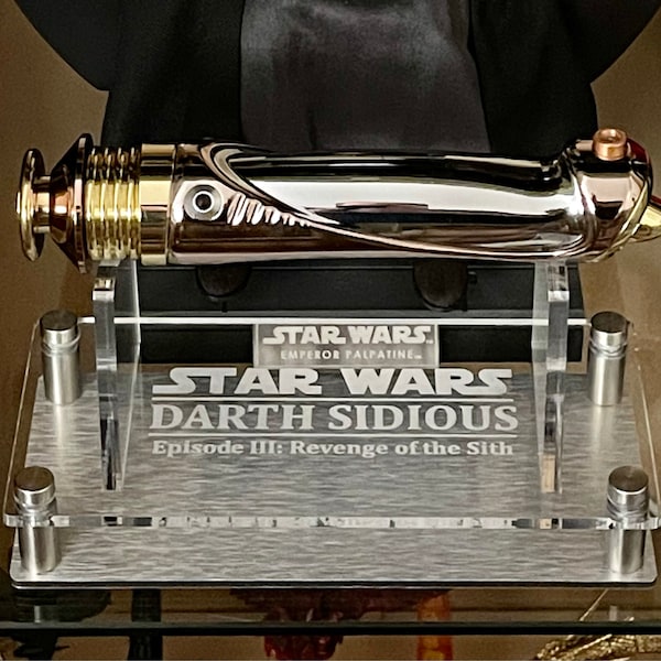 Lightsaber Stand, Custom Engraved,metal and Plastic, Lightsaber Stand ...