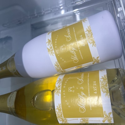 Custom Champagne Label, Champagne Bottle Labels, Mini Champagne Bottle ...