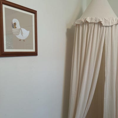 Silly Goose Wall Art, Cute Goose Poster, Pink Girl Nursery Decor, Farm ...