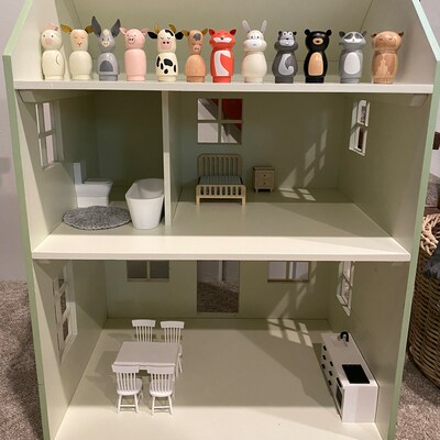 Little Evie and Ivy Dollhouse Bathroom Set, 1:12 Scale - Etsy