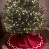 Custom Embroidered Christmas Tree Skirt 72 Inch Extra Large Quilted Red ...