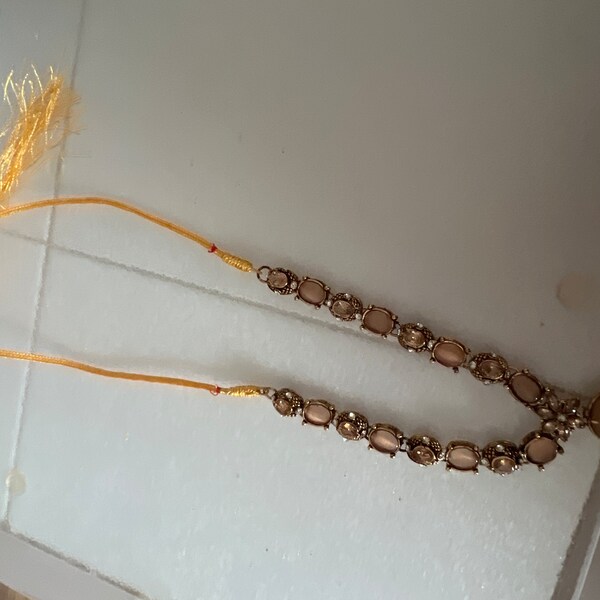 Long Mala Necklace Set With Jhumki and Tika. Turkish Jewelry, Egyptian ...