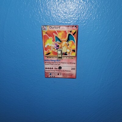Pokemon Light Switch Cover Plate Charizard - Etsy
