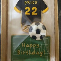 Personalised Football Fan Birthday Biscuits, Gift for Football Fan ...