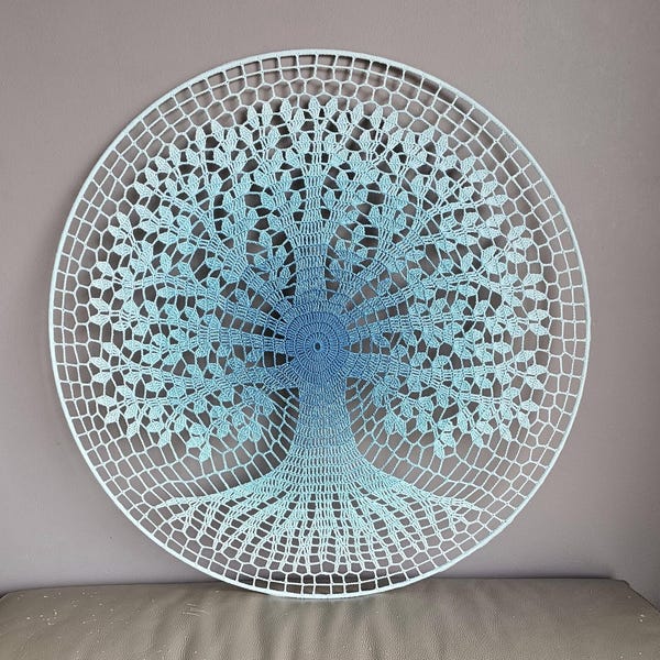 Tree of Life Mandala Crochet Pattern PDF, 70cm 28in Wall Hanging ...