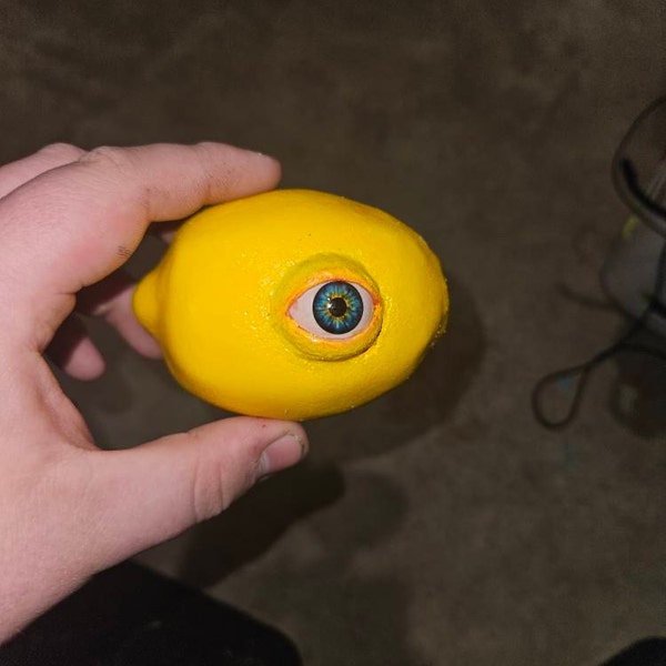 Realistic Life Sized Freaky Fruit All Seeing Lemon by Dead Head Props ...