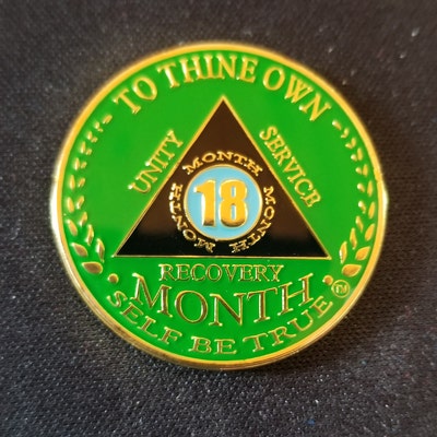 AA 24 Hours Silver Color Plated Coin Alcoholics Anonymous - Etsy