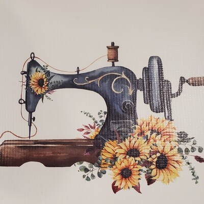 Watercolor Floral Sewing Machine Sublimation Design Downloads - Etsy