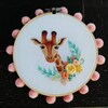 Giraffe Beginner Hand Embroidery Pattern DIY Animal (Instant Download ...