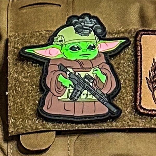 Baby Grunt 2.0 Tactical PVC Patch - Grogu Baby Yoda - Mandalorian ...