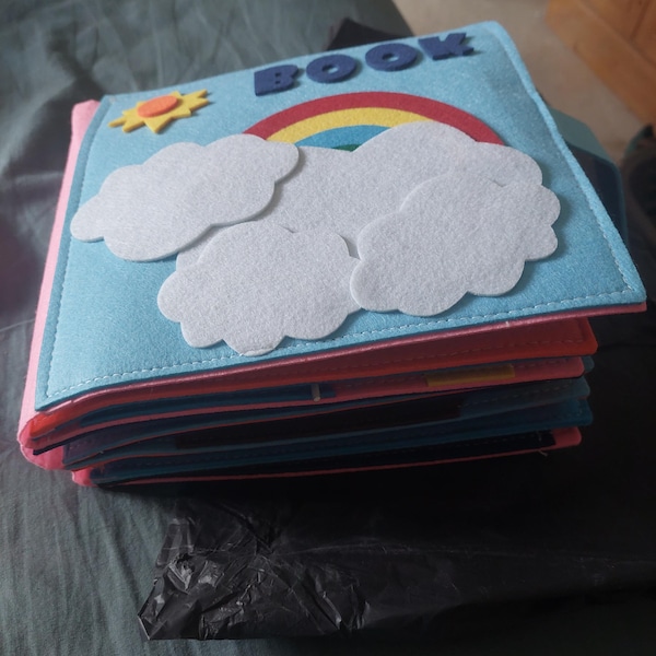3D Quiet Book Montessori Toy, Soft Felt Busy Book Early Education With ...