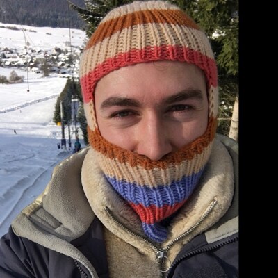 Reversible Hand Knit Wool Blend Winter Balaclava Face Mask Hat - Etsy