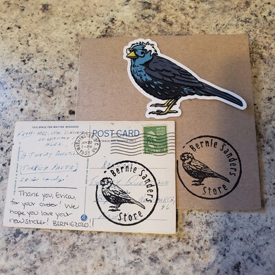 Birdie Sanders Sticker / Vinyl / Laptop Sticker / Small Bumper Sticker ...