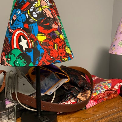 Marvel Lamp Shade. Thor, Captain America, Hulk, Ironman, Spiderman ...