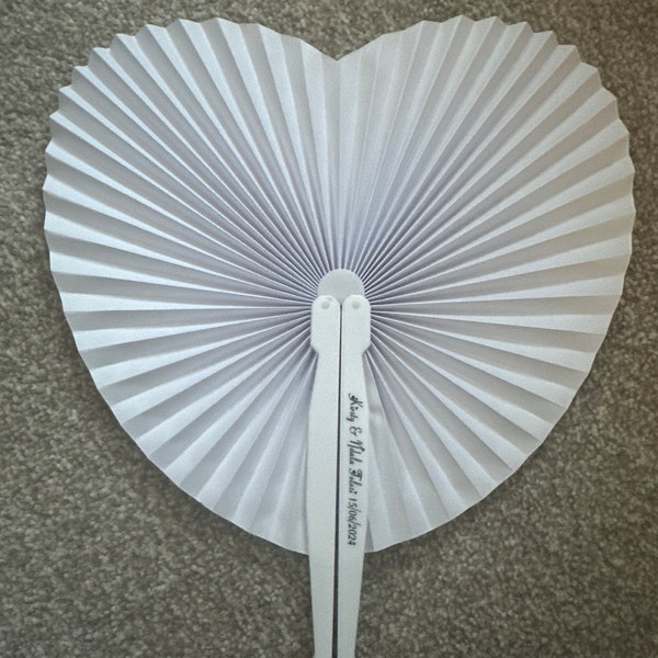 Folding Fan, Heart -shaped Fan, Wedding Party Gift, Personalized Fan - Etsy