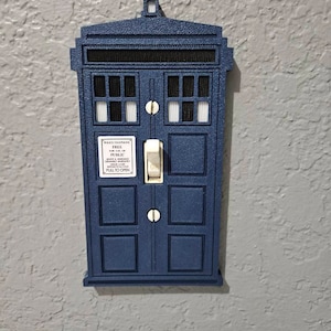 Police Box Windows 3d Printed Blue and White 7.25x9.5 - Etsy