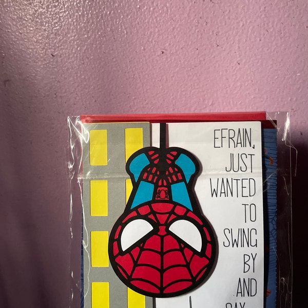 Spider Man 3D Birthday Card - Etsy