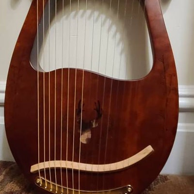 15 String Lyre Harp Crescent Moon Harp Easy-to-learn String Musical ...