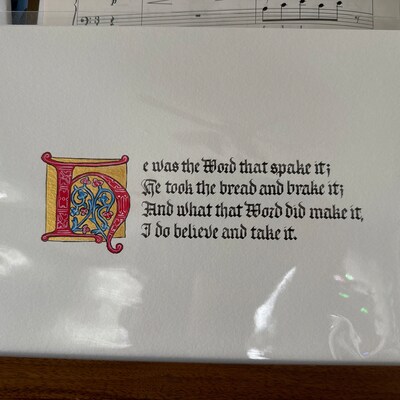 Lord's Prayer Calligraphy Art Print, Scripture Artwork for Home ...