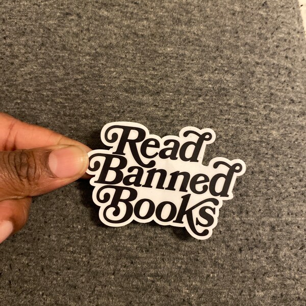 Read Banned Books Sticker / Banned Books Sticker / Reading Sticker ...