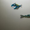 Funky Fish Wall Art, Tiger Fish, Fish With Braces, Wood Fish Wall Decor ...