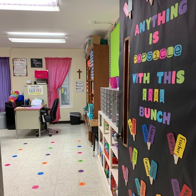 Vinyl Classroom Line up Dots Multiple Quantities & Colors Available - Etsy