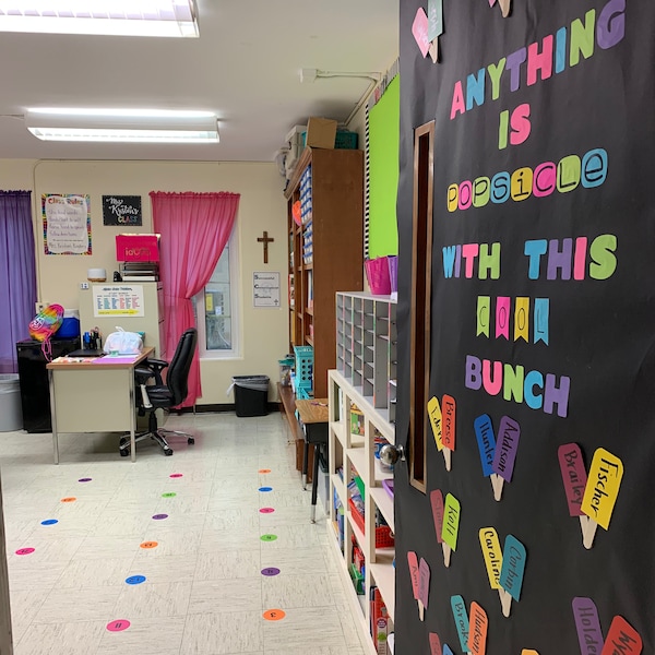 Vinyl Classroom Line up Dots- Multiple Quantities & Colors Available - Etsy