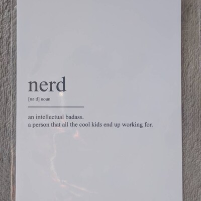 Nerd Definition Print - Etsy UK