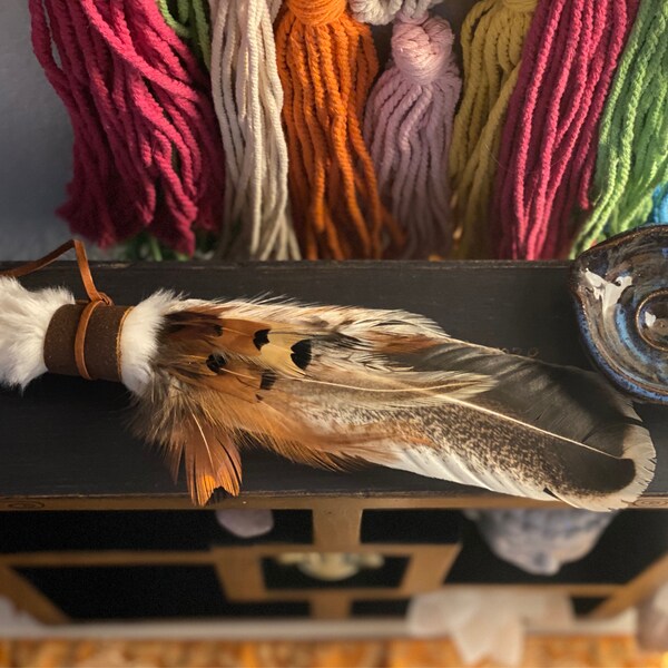 Smudge Feathers, Sage Fan, Prayer Feather, Shaman Feather Fan - Etsy