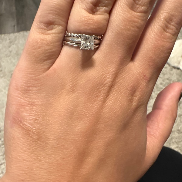 Silver Twist Ring Relaxed Rope Infinity Loose Twisted Skinny Wedding ...