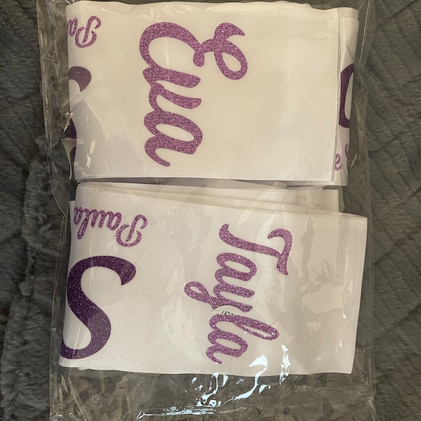 Senior Sash With Name and School Letters - Etsy