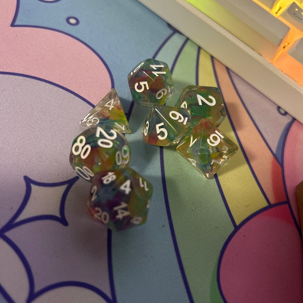 Bard Song Dnd Dice Set for Dungeons and Dragons D20 TTRPG Polyhedral ...