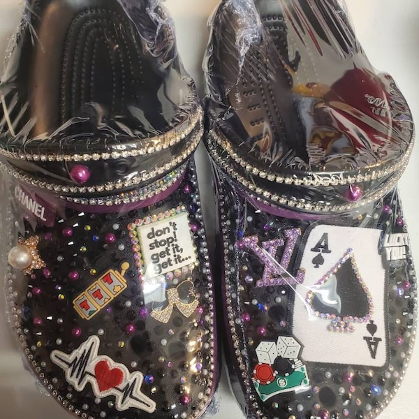 Custom Bling Crocs (adult- Simple Bling) - Etsy