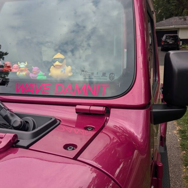 Wave Damnit Decal - Etsy