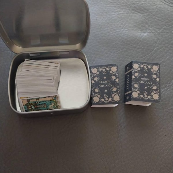 Mini Tarot Deck With Guidebook | Mini Tarot Cards With Full Rider Waite ...
