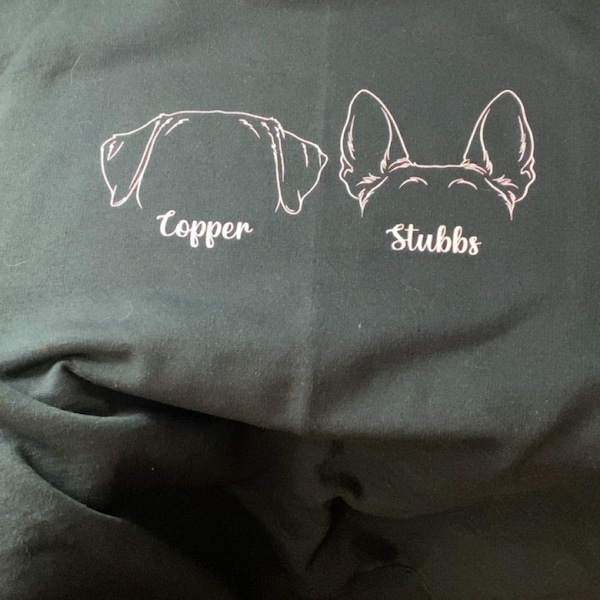 Labrador Retriever Dog Ear Outline SVG Cut File and PNG File for Cricut ...