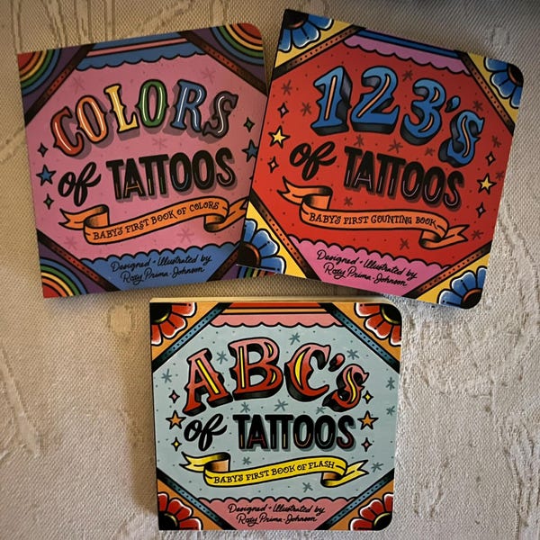 Abc's of Tattoos Baby Board Book - Cute Kids Gift - Hardcover - Edgy ...