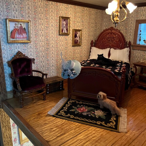 Dollhouse Miniature ~ Front Porch Room Box Display With Plexiglass ...