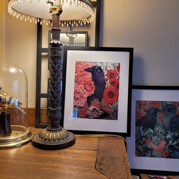 Crow Effigy 8x10" Print - Etsy