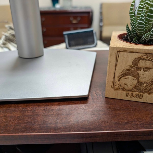 Personalized Planter Memorable as Valentines Day Gifts. Custom Wood ...