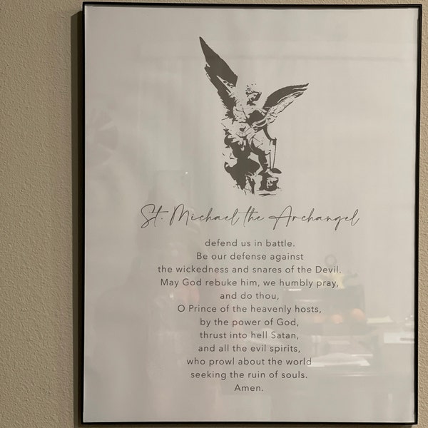 Prayer to St. Michael the Archangel | Religious | Christian | Wall Art ...